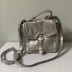 Ellen Tracy Bags | Beige Metallic Colored Bag From | Poshmark